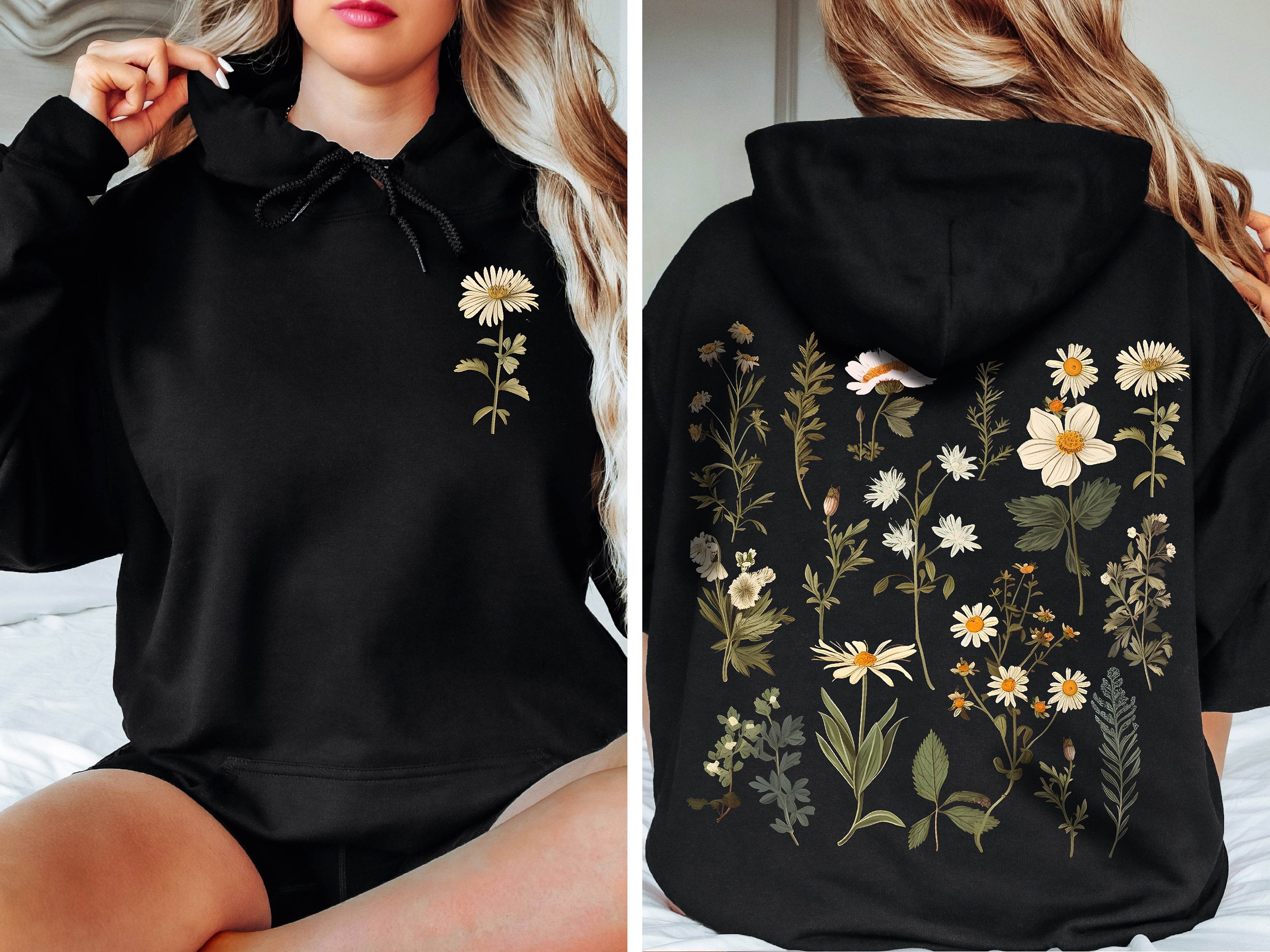 Daisy T-Shirt, Flower Hoodie, Daisy T-Shirt, Daisy Flower Hoodie ...