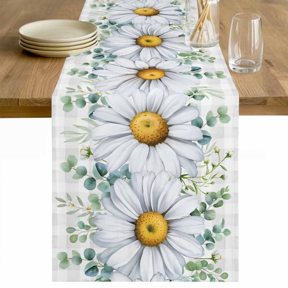 Daisy Table Runner 120 Inches Long Farmhouse Dress Scarves, Spring ...