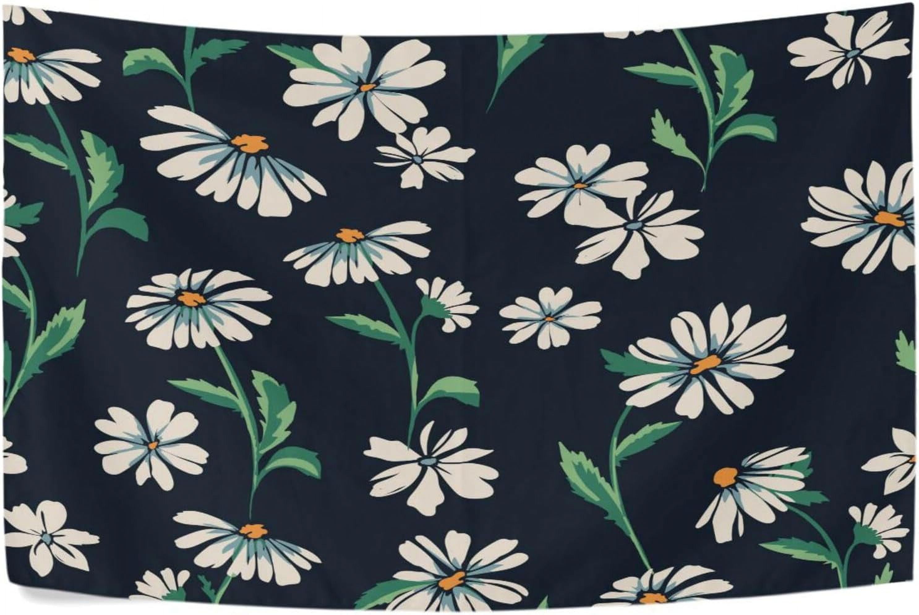 Daisy Tapestry Aesthetic Tapestry Wall Hanging 60" x 51" Inches Home ...