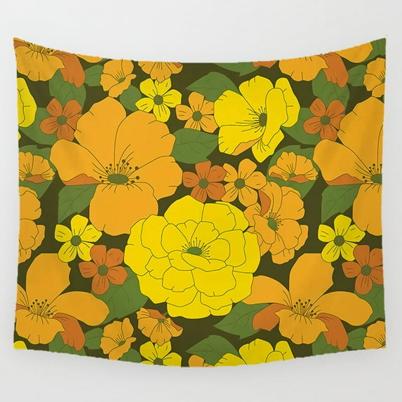 Daisy Tapestry Wall Boho ration Home r Psychedelic Wall Tapestry ...