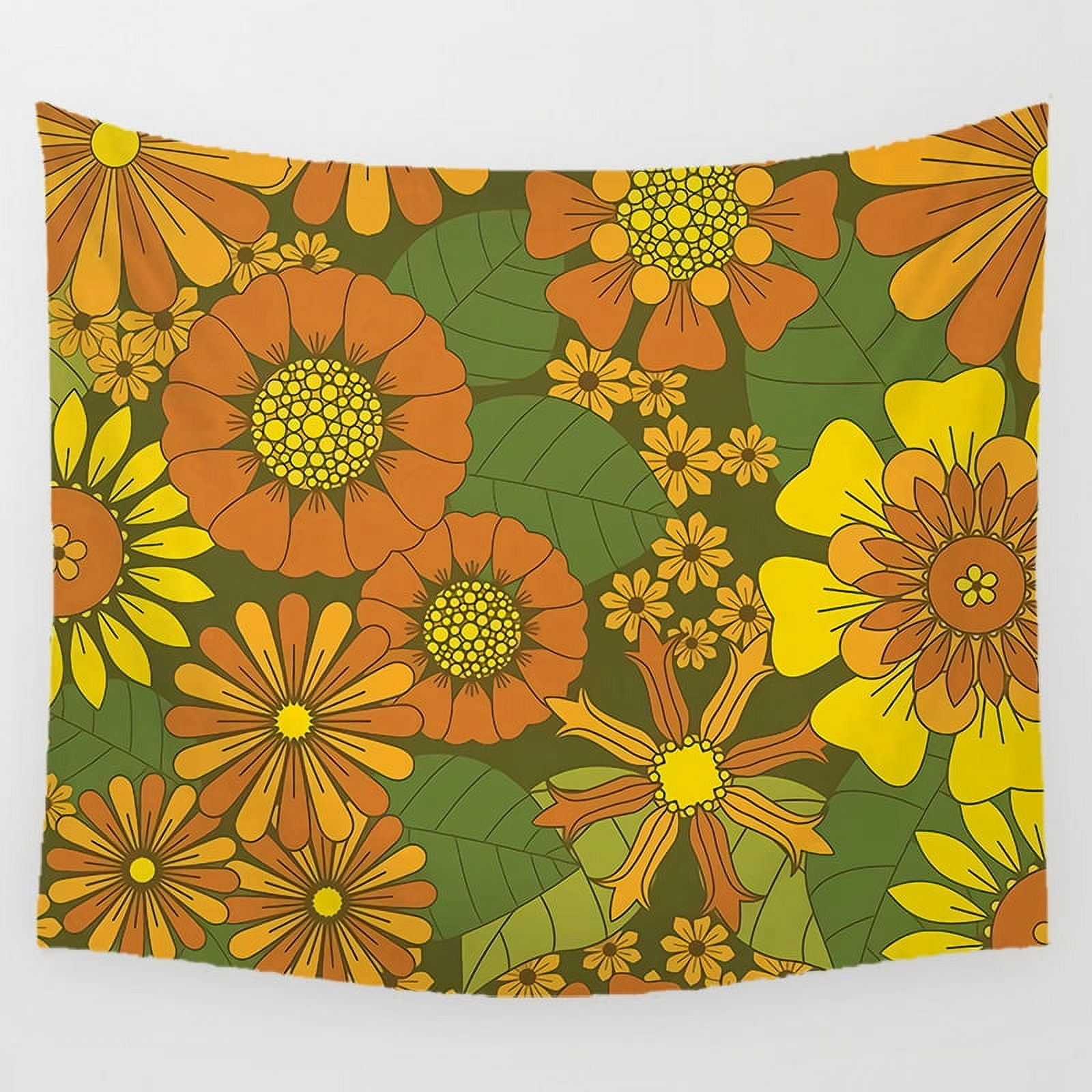 Daisy Tapestry Wall Boho ration Home r Psychedelic Wall Tapestry ...