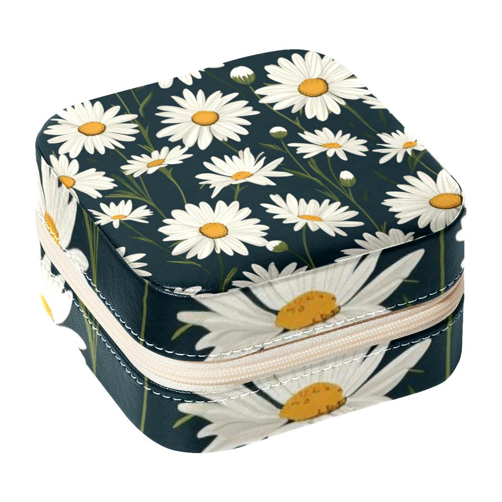 Daisy Travel Portable Square Jewelry Stand, Earring Organizer, Ring ...