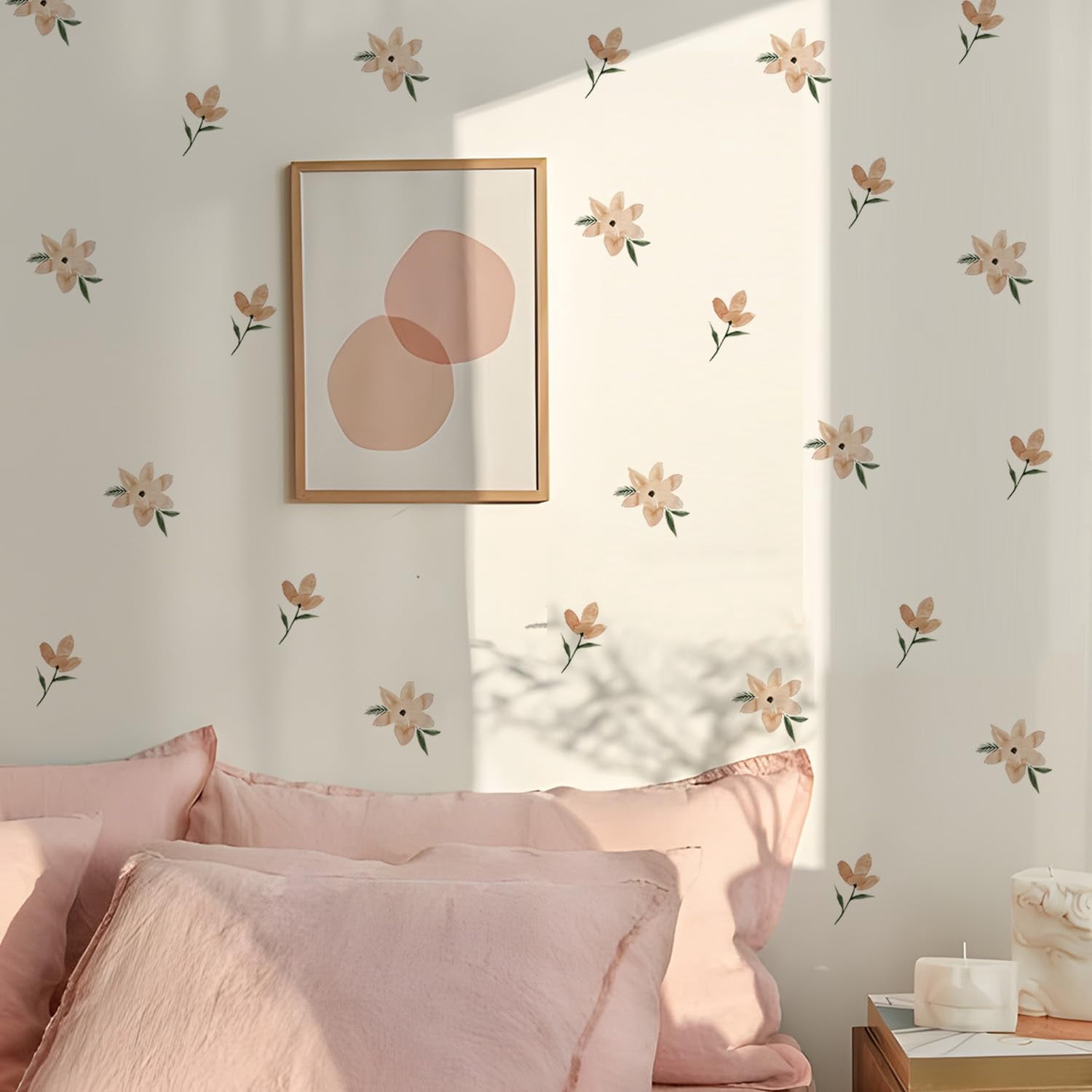 Daisy Wall Decals | 72 PCS Boho Flower Stickers for Girls' Rooms ...