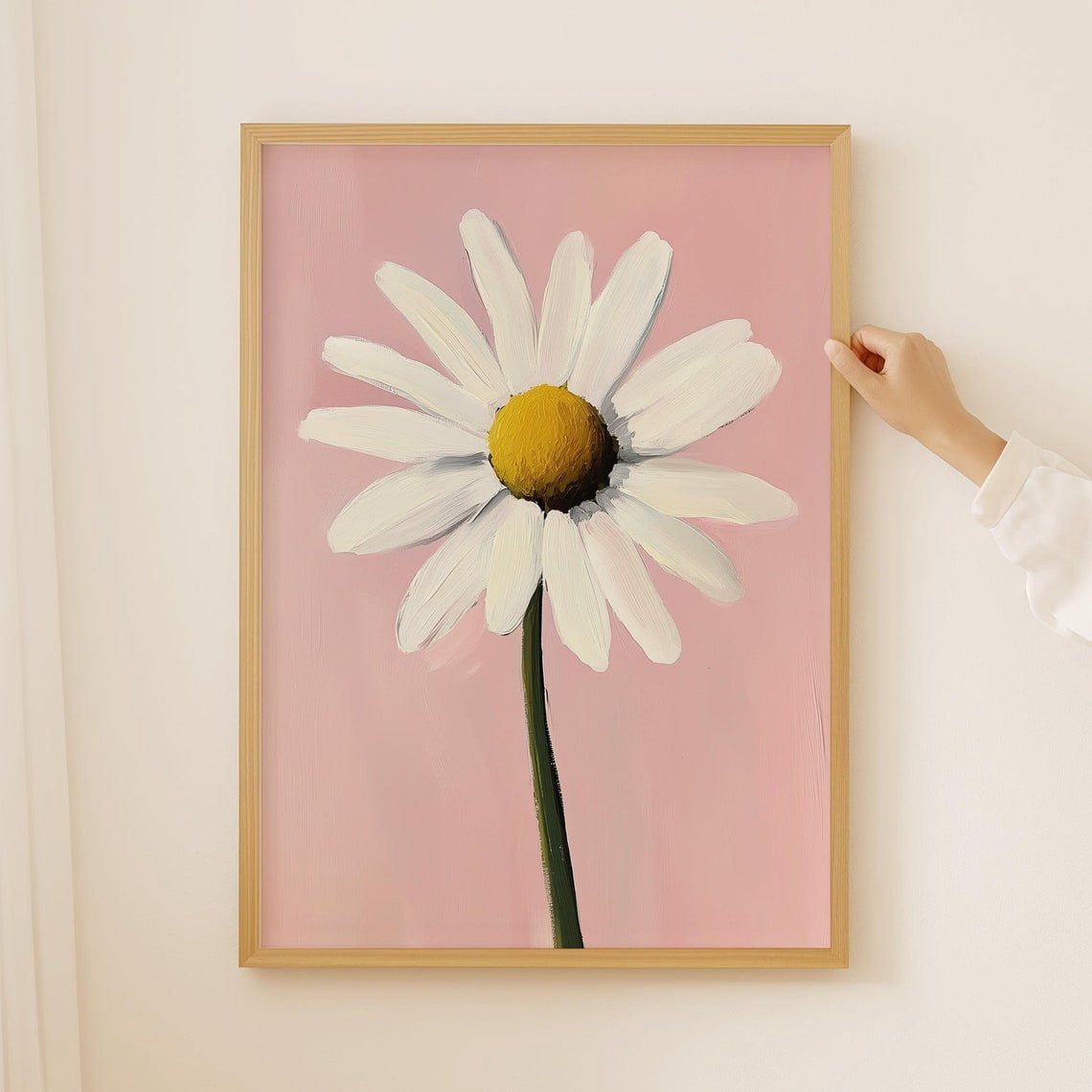 Daisy Wall Decor, Daisy Painting, Girl Pastel Nursery, Daisy Nursery ...