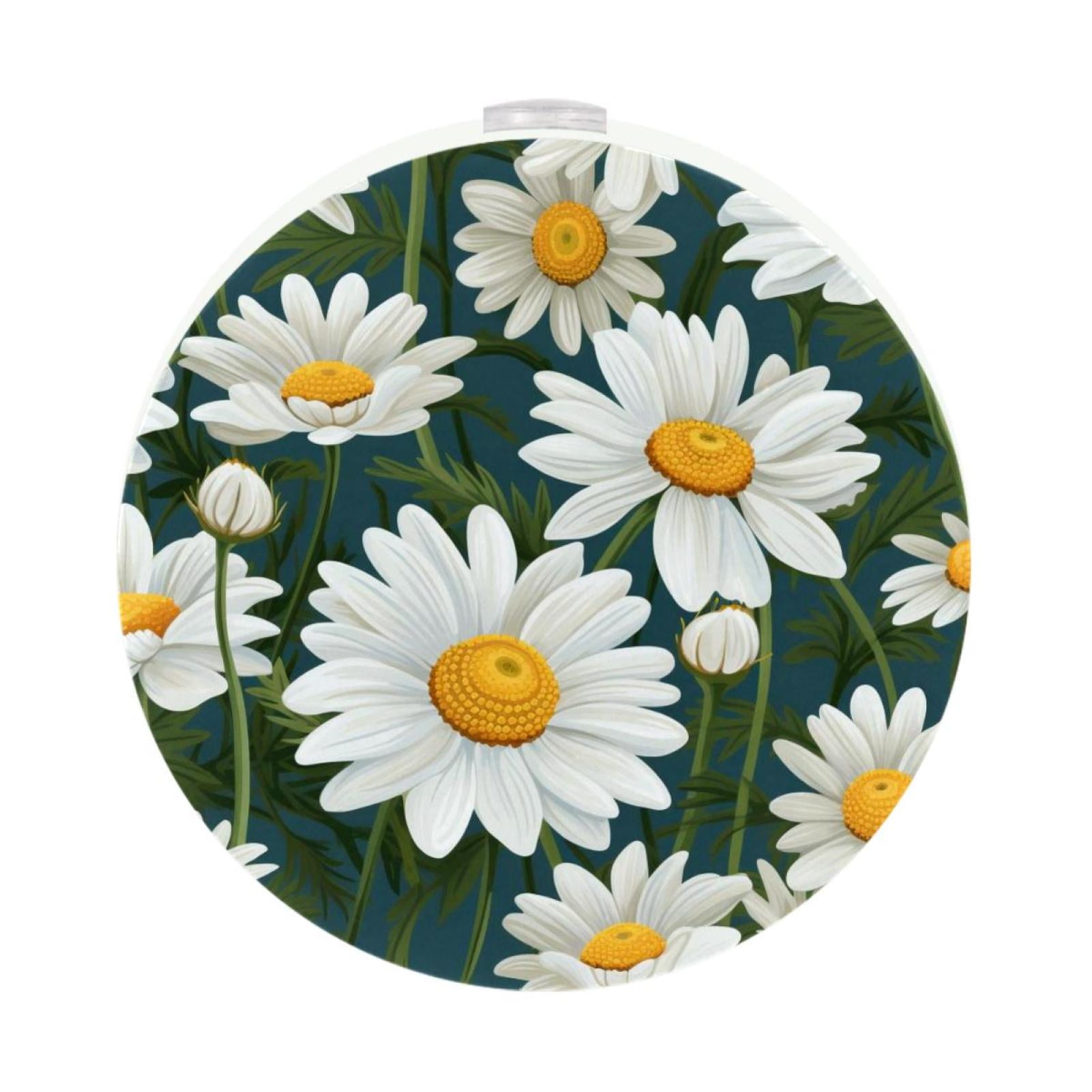 Daisy Warm White Led Round Night Light-2Pcs, Portable Plug-in Dusk to ...