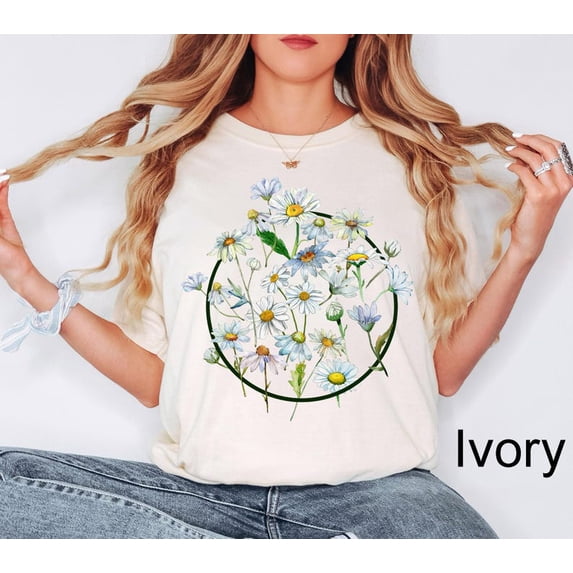 Daisy Wildflower Summer Floral T-Shirt All Size S-3Xl - Walmart.com