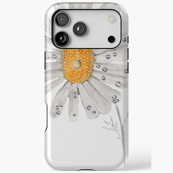 Daisy With Drips Modern Art Design Cover iPhone Case 17 11 12 13 14 15 ...