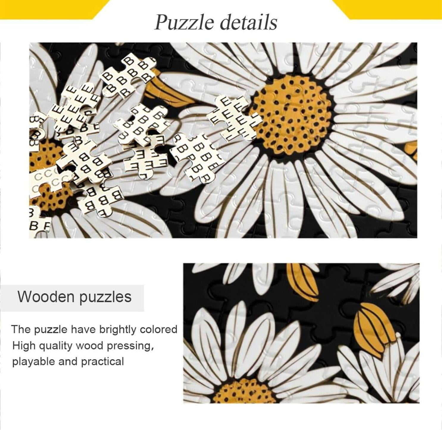 Daisy Wooden Jigsaw Puzzles, Intellectual Entertainment Educational ...