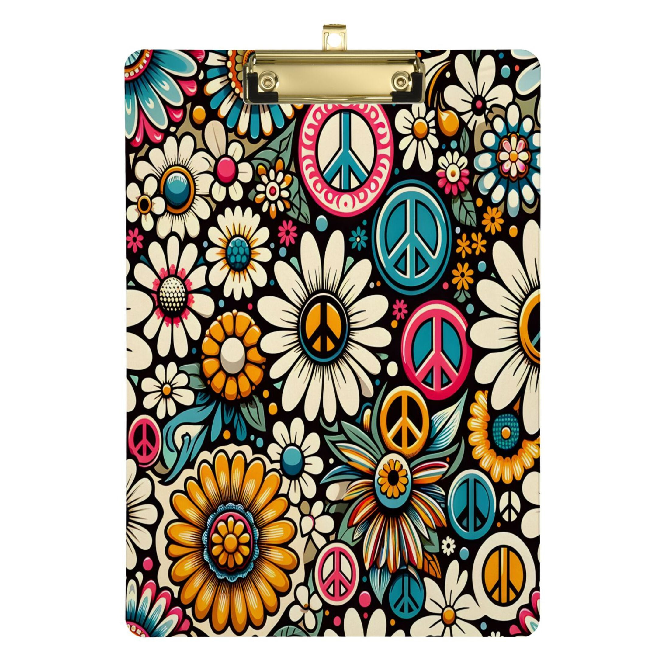 Daisy and Peace Flower Acrylic Clipboards A4 Standard Letter Size ...