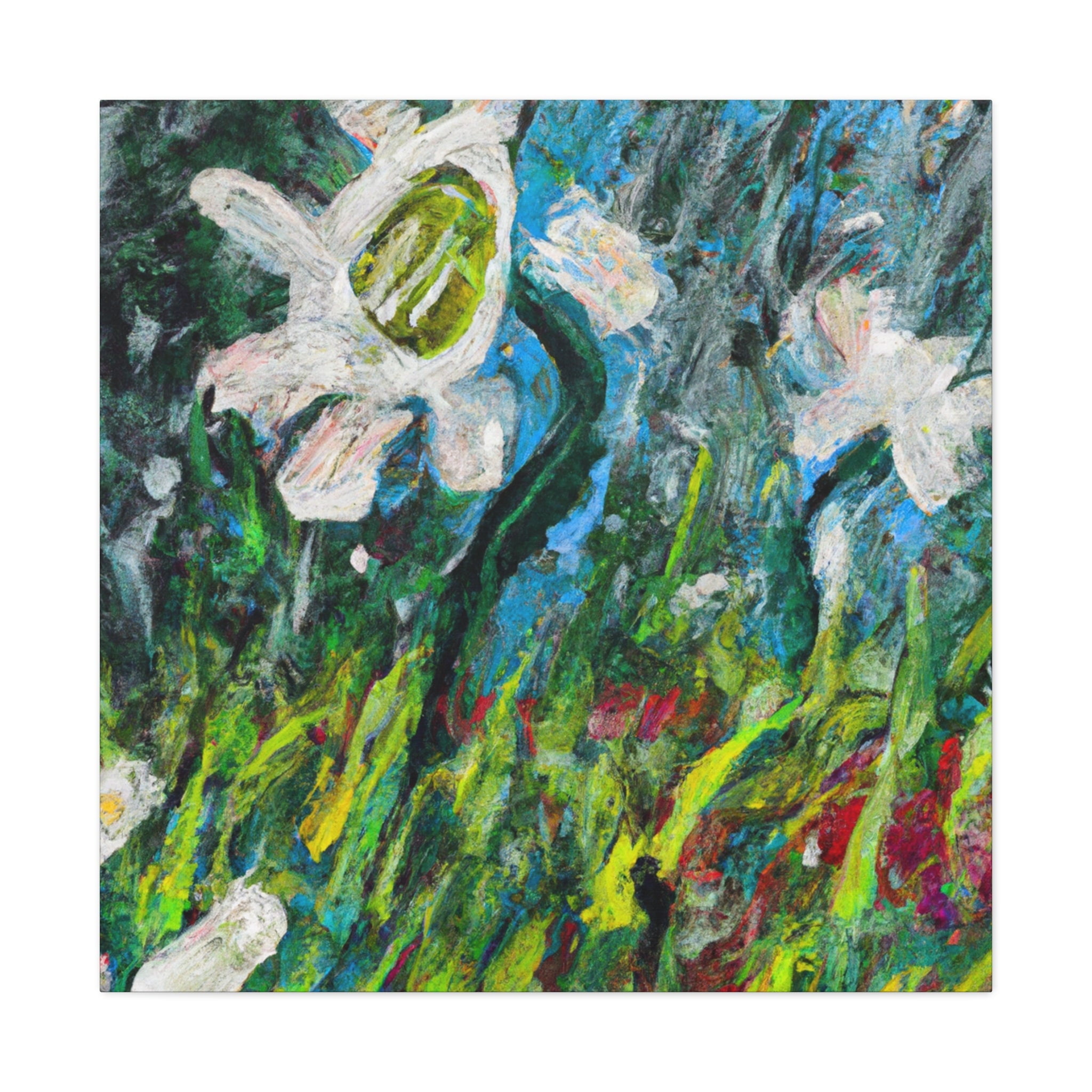 Daisy in Expressionism - Canvas - Walmart.com