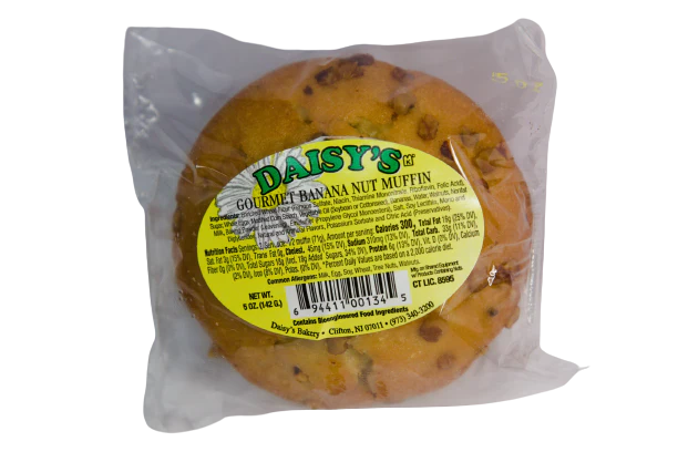 Daisy's Gourmet Banana Nut Muffin 5 oz (Pack of 12) - Walmart.com