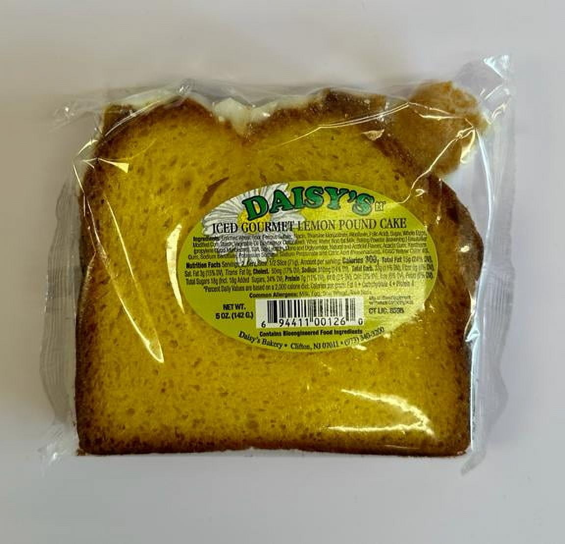 Daisy's Iced Gourmet Lemon Pound Cake 5 oz (Pack of 12) - Walmart.com