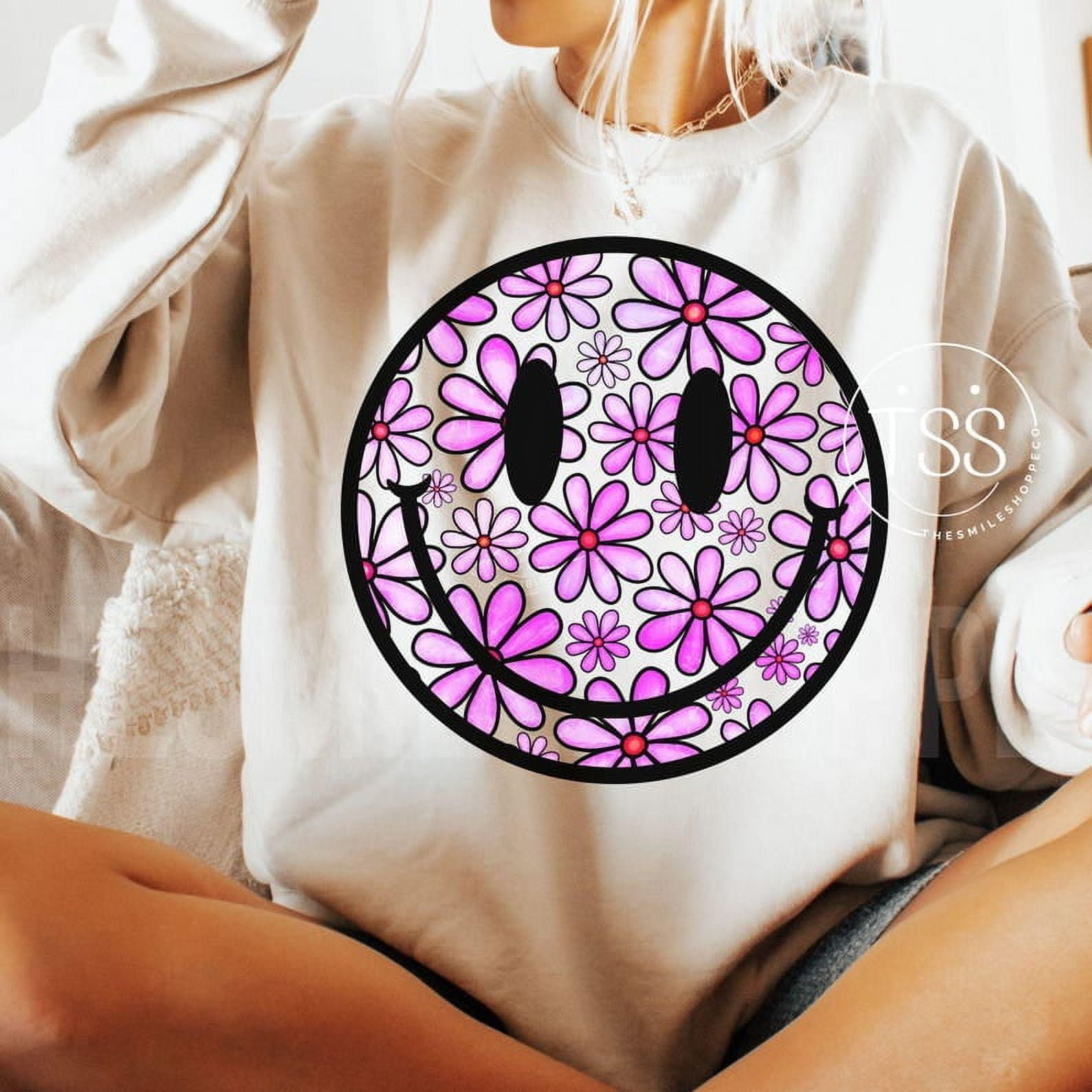 Daisy smile face Shirt, spring break Shirt, floral smile face, Distressed Smile face Shirt ...