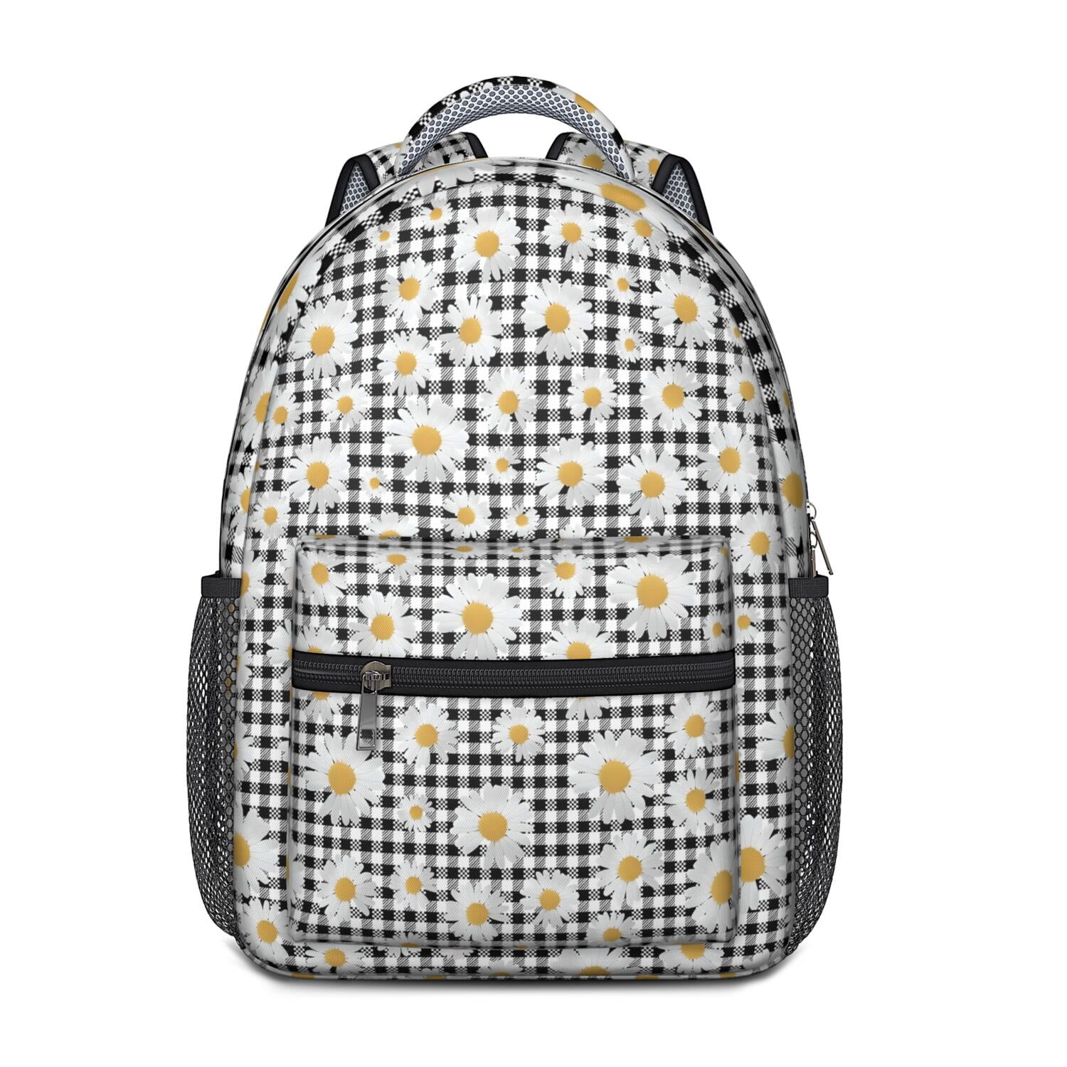 Daisy with Inspirational Quote Backpack - Retro & Aesthetic with Padded ...