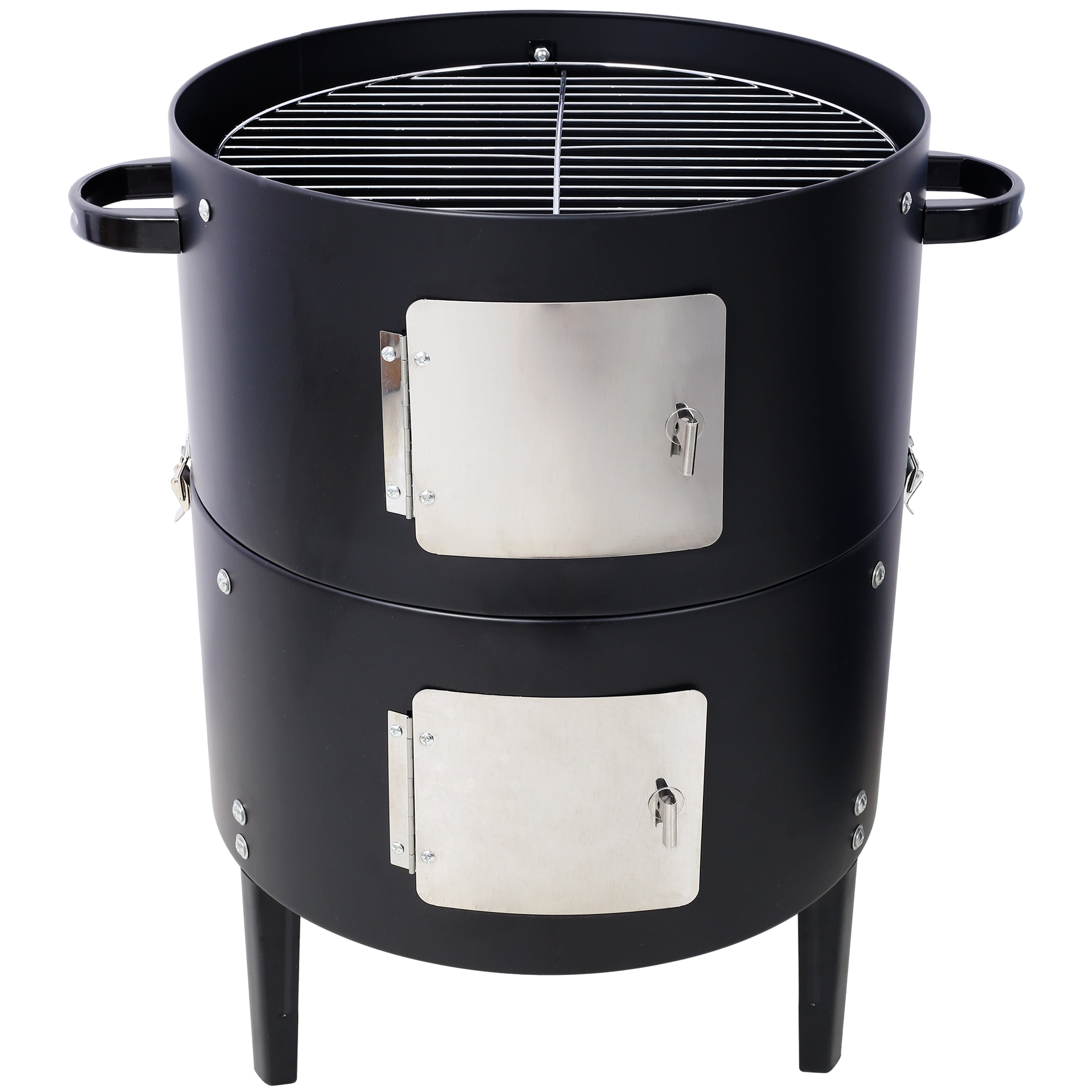 Daisypudding Multi-Function Charcoal Smoker Grill, 453 Sq In Cooking ...