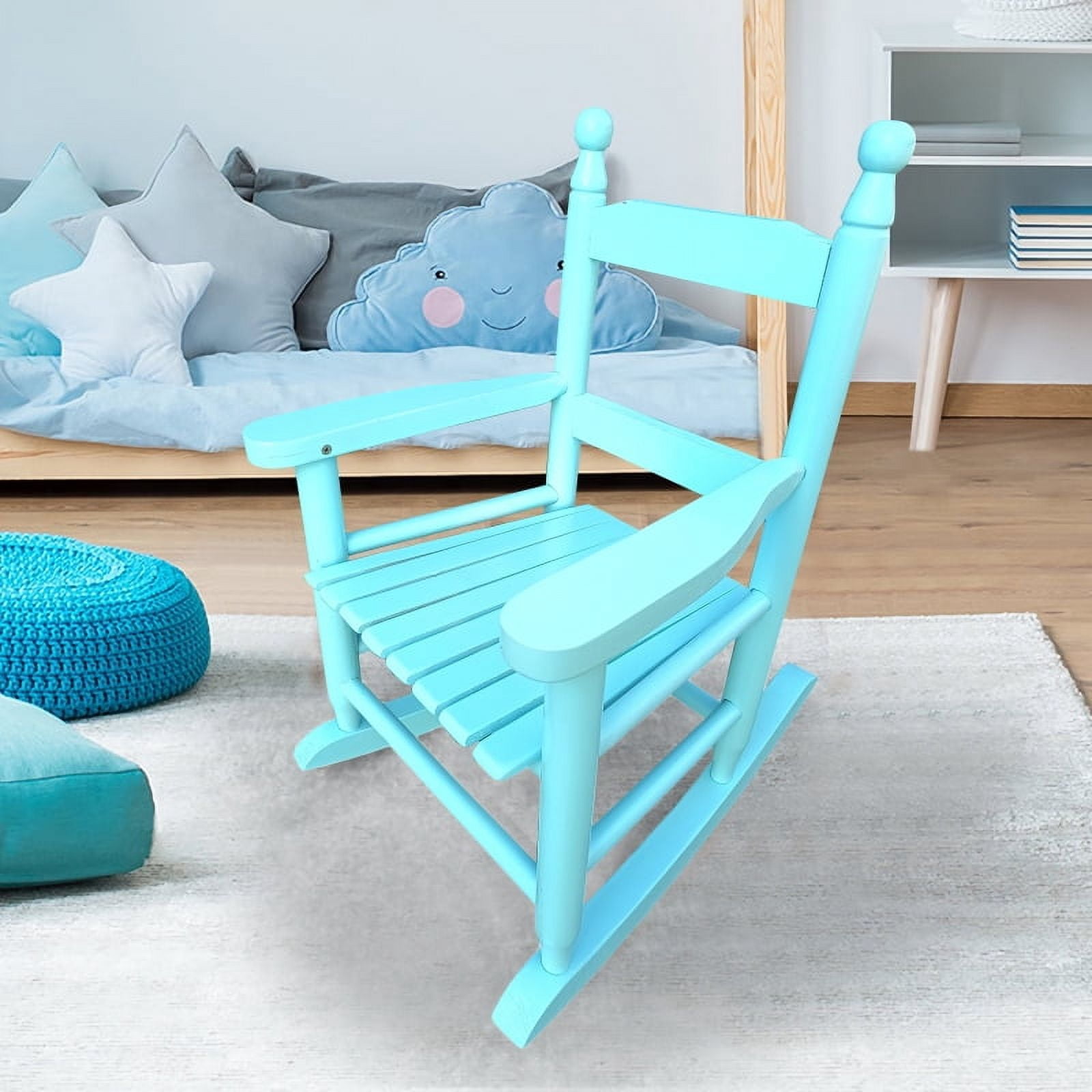 Daisypudding Wooden Child's Rocking Chair, Small Wooden Rocker with ...