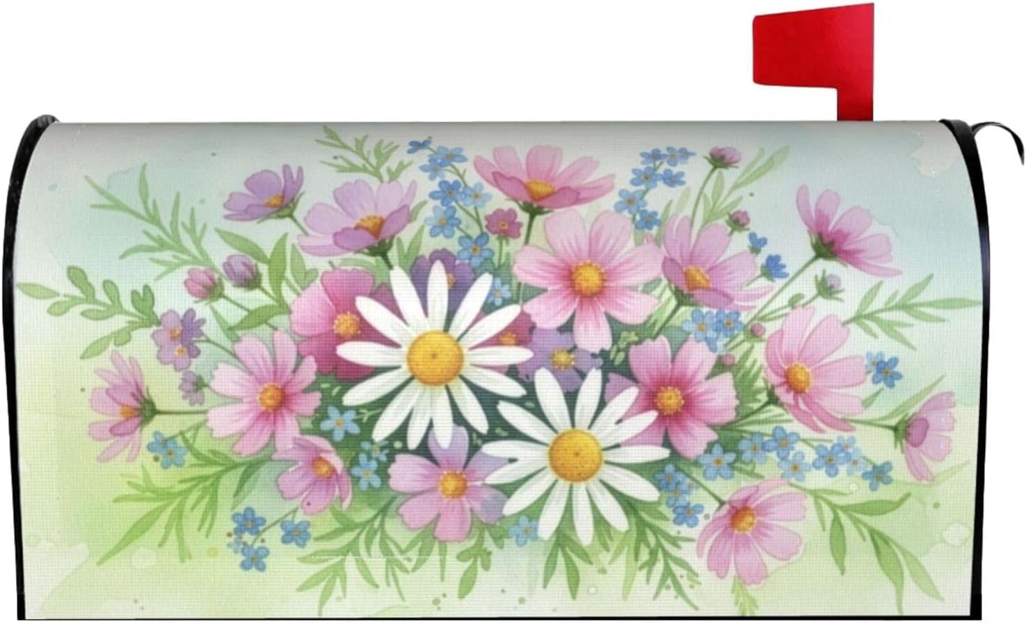 Daisys Waterproof Mail Cover Magnetic Mailbox Wraps Beautiful Flowers ...
