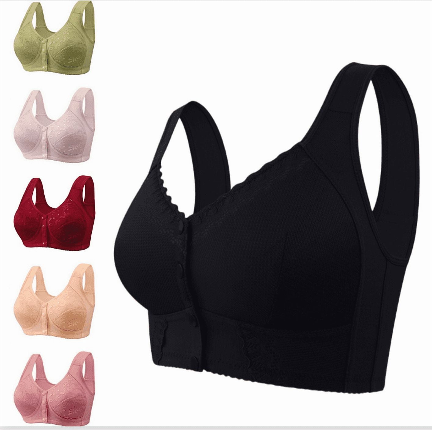 Daisyy Bras for Women Comfort-Strap Climbing Front Closure Charm ...