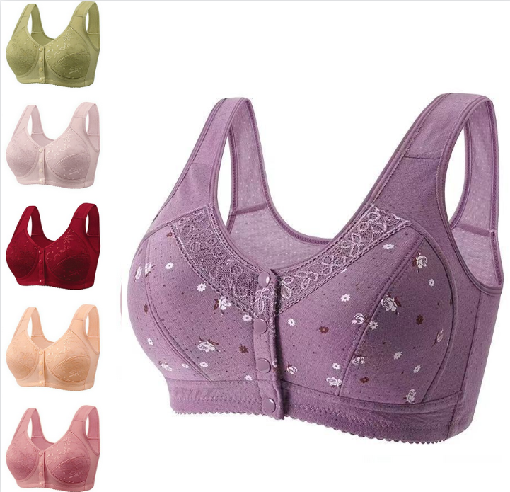 Daisyy Bras for Women Front Button Fall Comfort-Strap Comfort Everyday ...