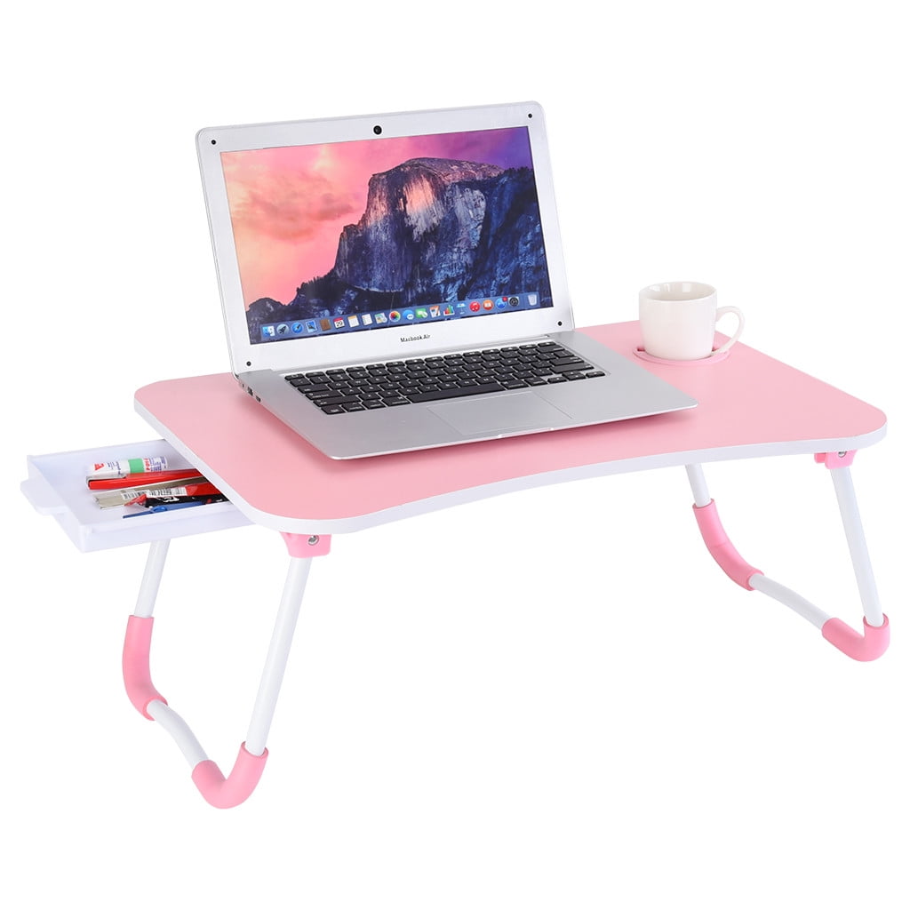 Daisyyozoid Foldable Laptop Bed Table Tray, Portable Lap Desk Stand ...