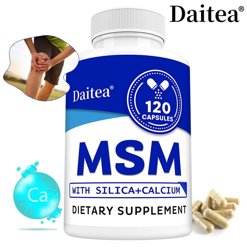 Daitea MSM w. Silica + Calcium, for Joint Support, Mobility ...