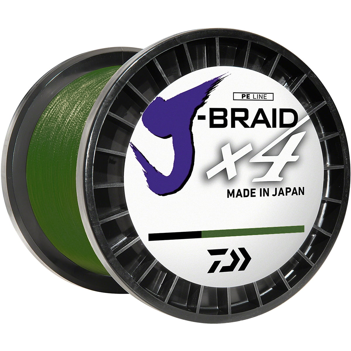 Daiwa 150 Yard J-Braid X4 Braided Fishing Line - 40 lb. Test - Dark ...