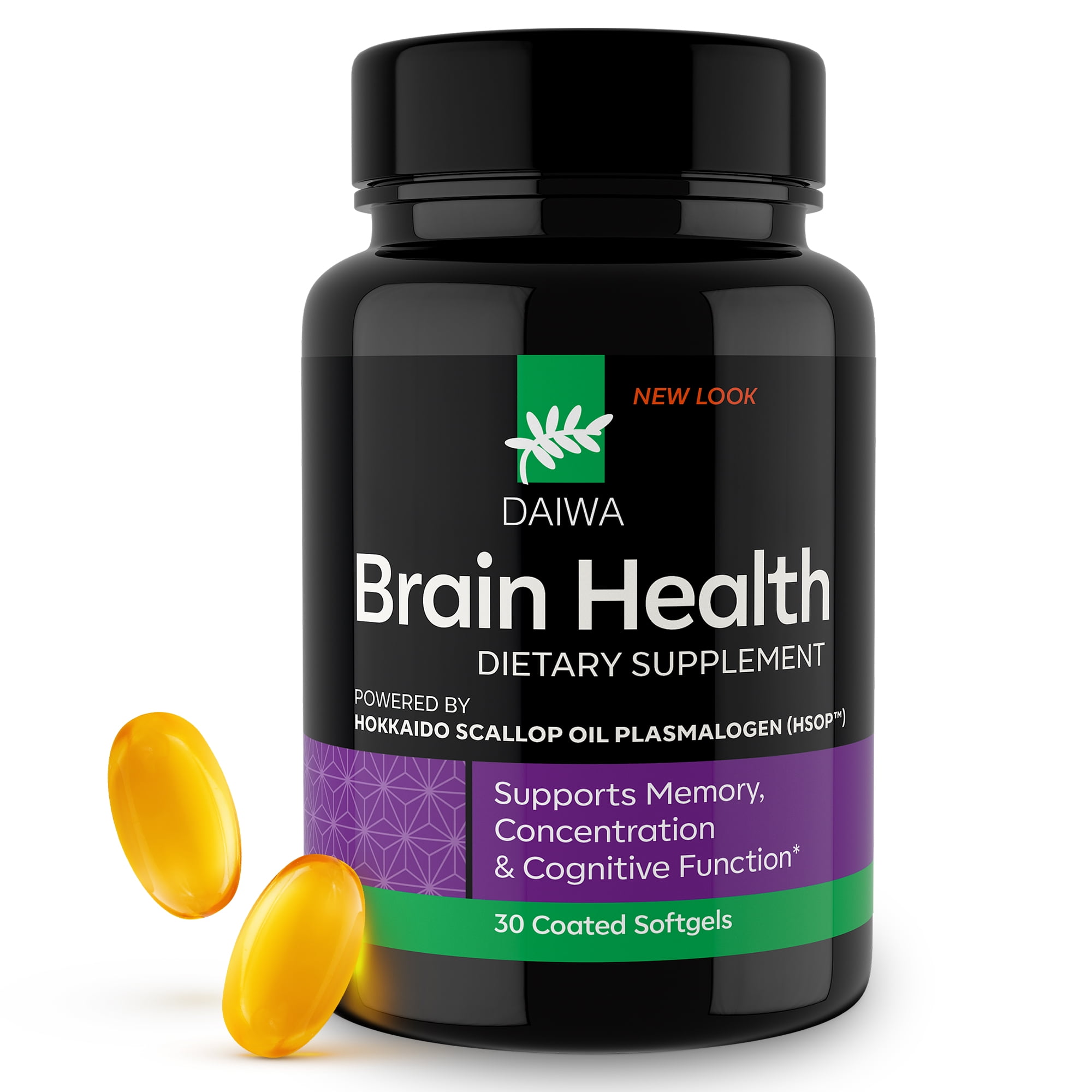 Daiwa Brain Health 50mg 30 capsules, powered by HSOP® - Walmart.com