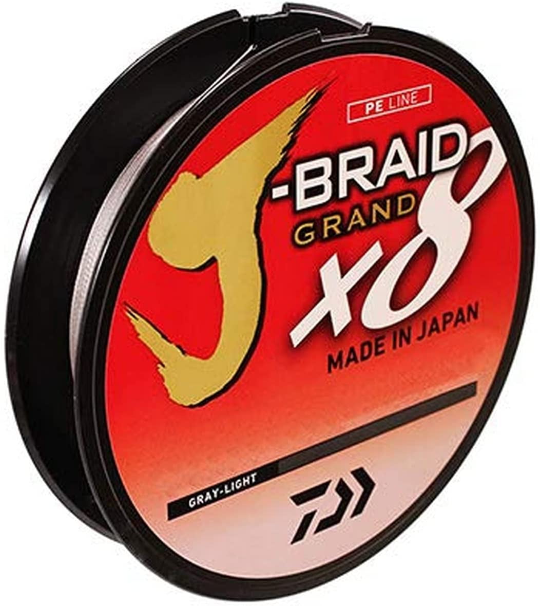 Daiwa J-Braid Grand 8X 150YDS Gray Light JBGD8U20-150GL - Walmart.com