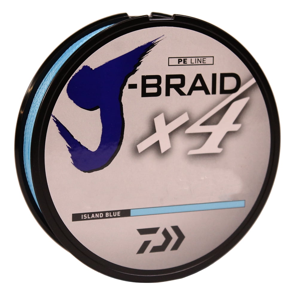 Daiwa J-Braid X4 300 Yard Spool 80LB Test - Island Blue - Walmart.com