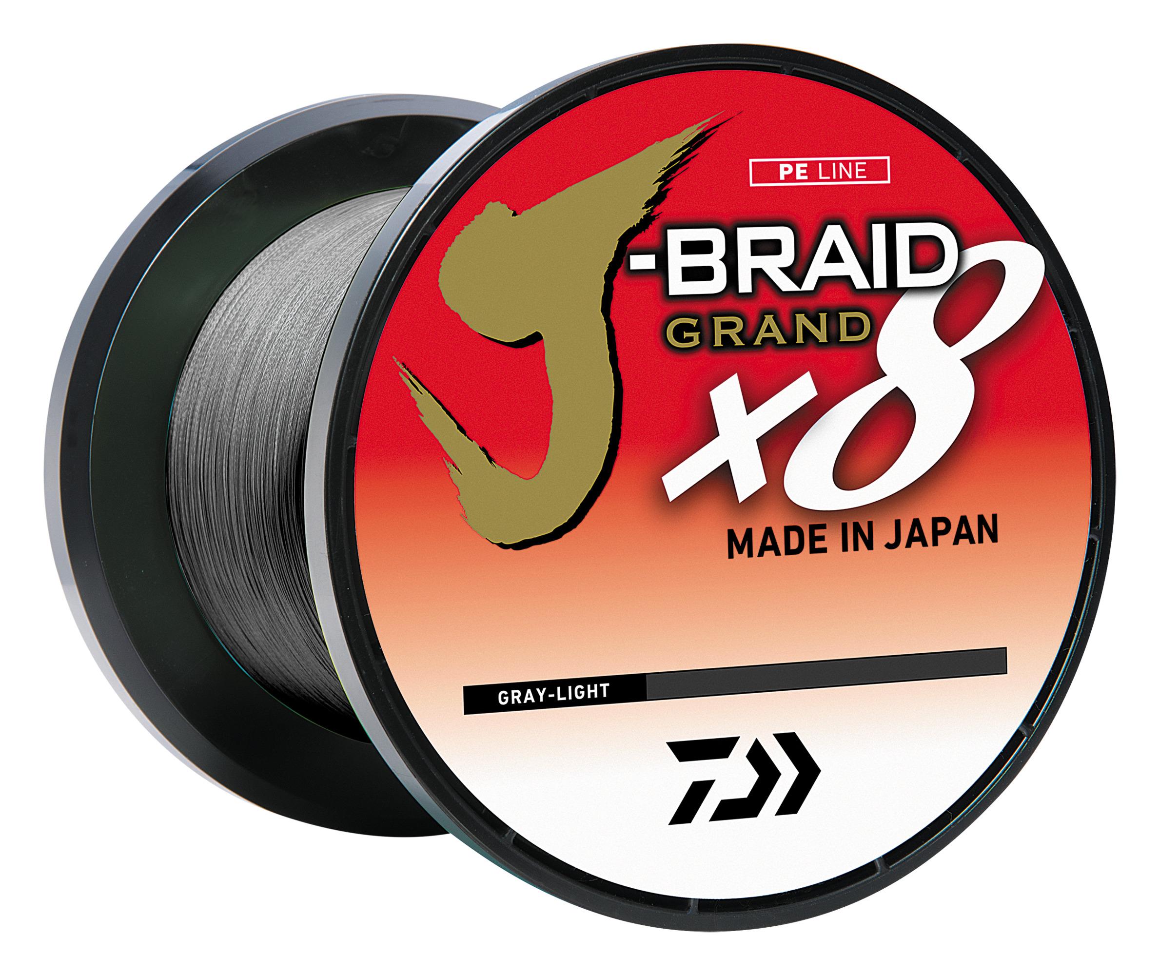 Daiwa JBGD8U50-3000GL J-BRAID GRAND 8X 3,000YDS BULK SPOOL GRAY LIGHT ...