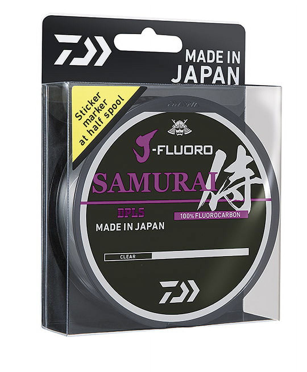 Daiwa JFS8-1000 J-Fluoro Samurai Fluorocarbon Line, Bulk, 8lb, 1000yd ...