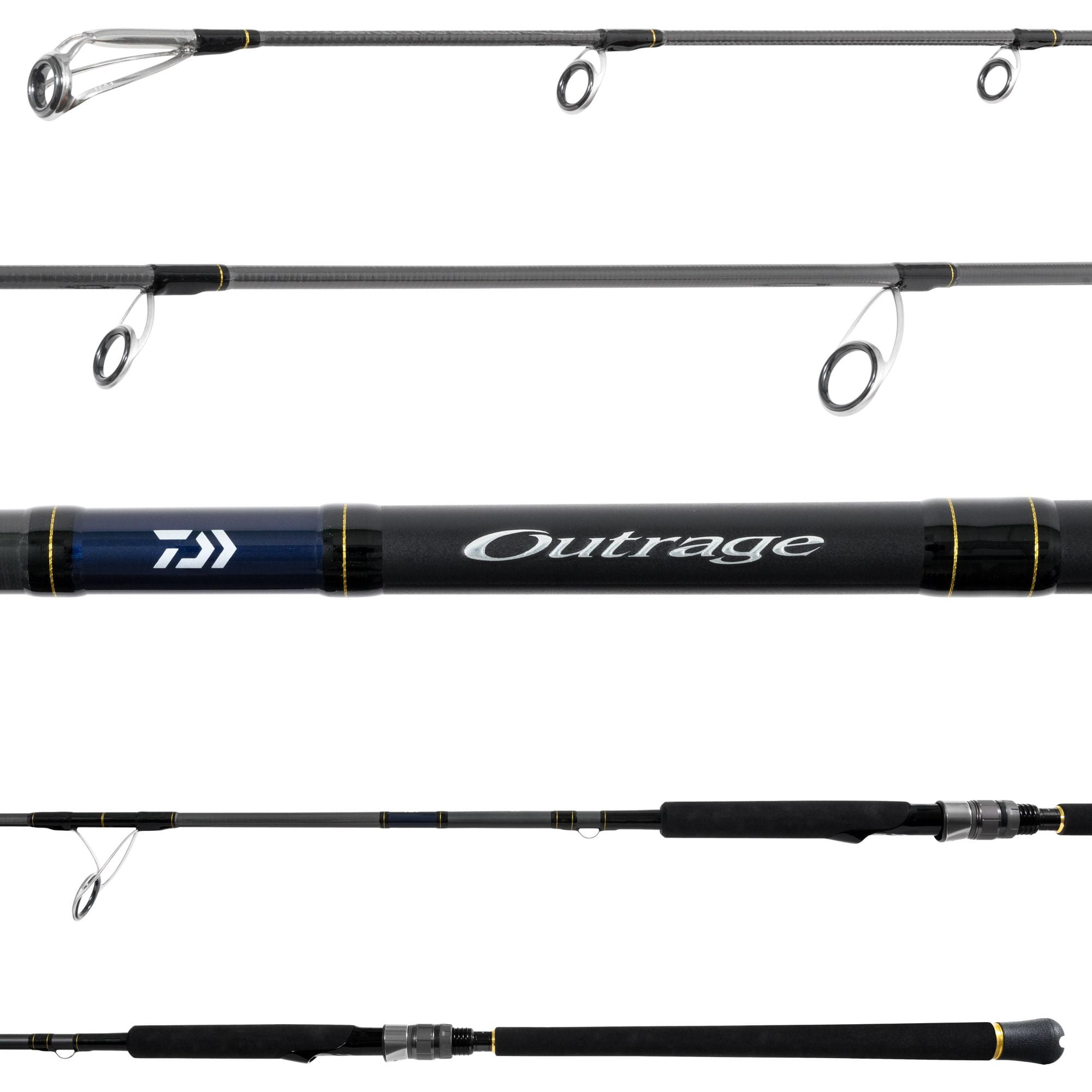 Daiwa Outrage 6FT6IN 65-120lb Spinning - OTR66HS Jigging Rod - Walmart.com