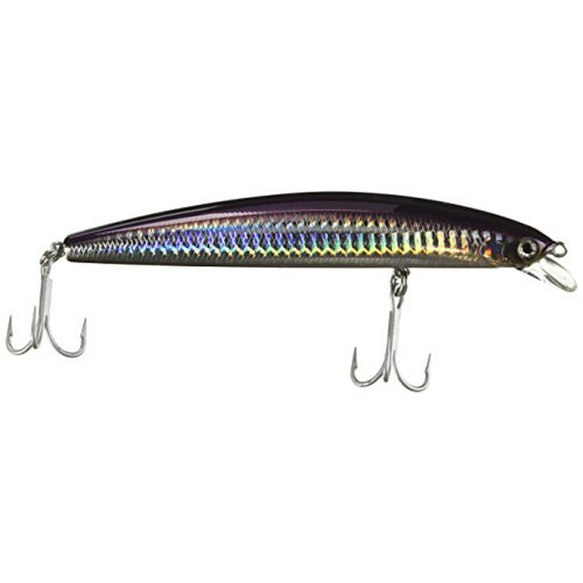 Daiwa Salt Pro SP Minnow Floating Striper Lure, 5", Purple Back Silver ...