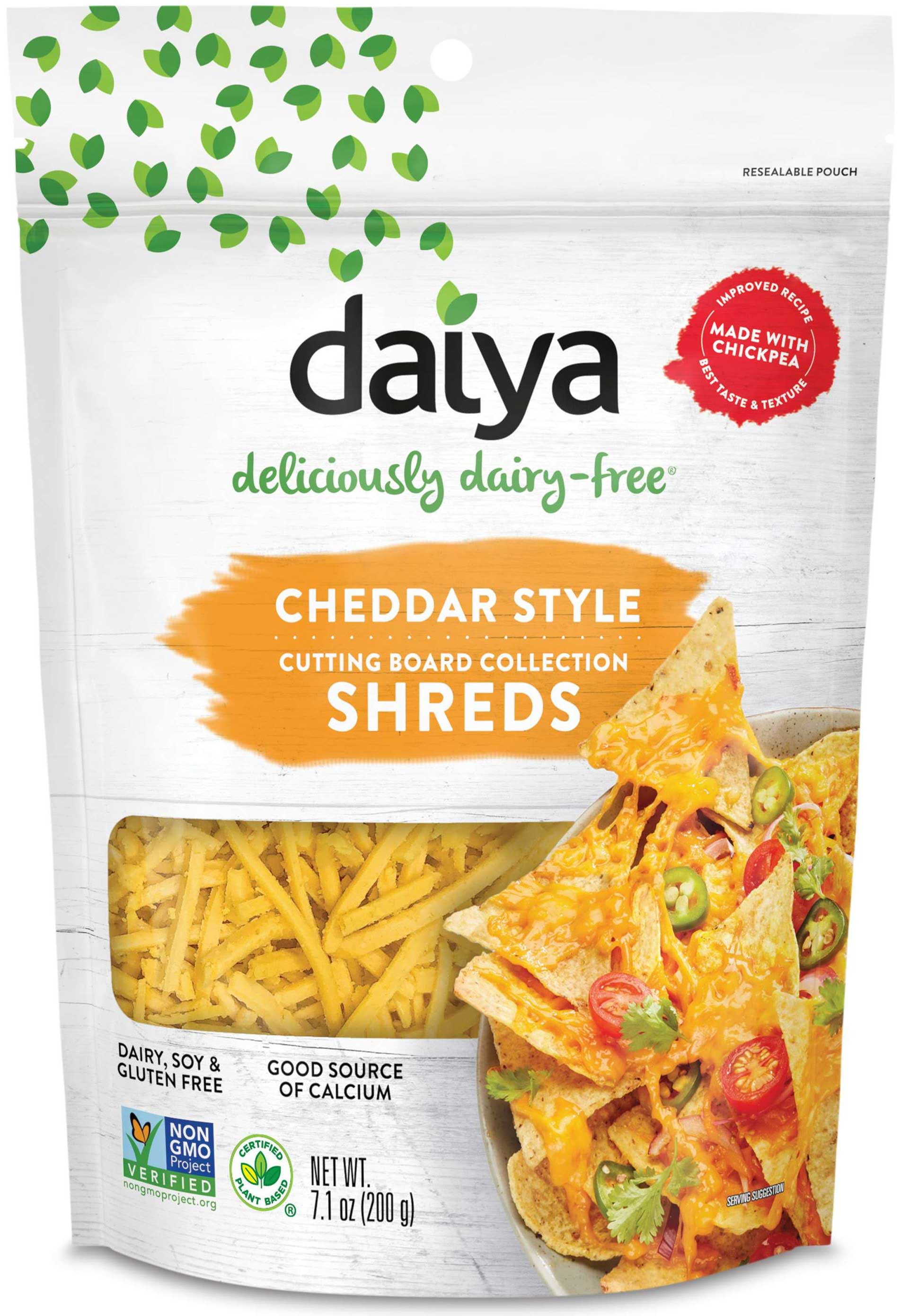 Daiya, Cheddar Cutting Board Cheese Shred, 7.1 Oz, Vegan - Walmart.com
