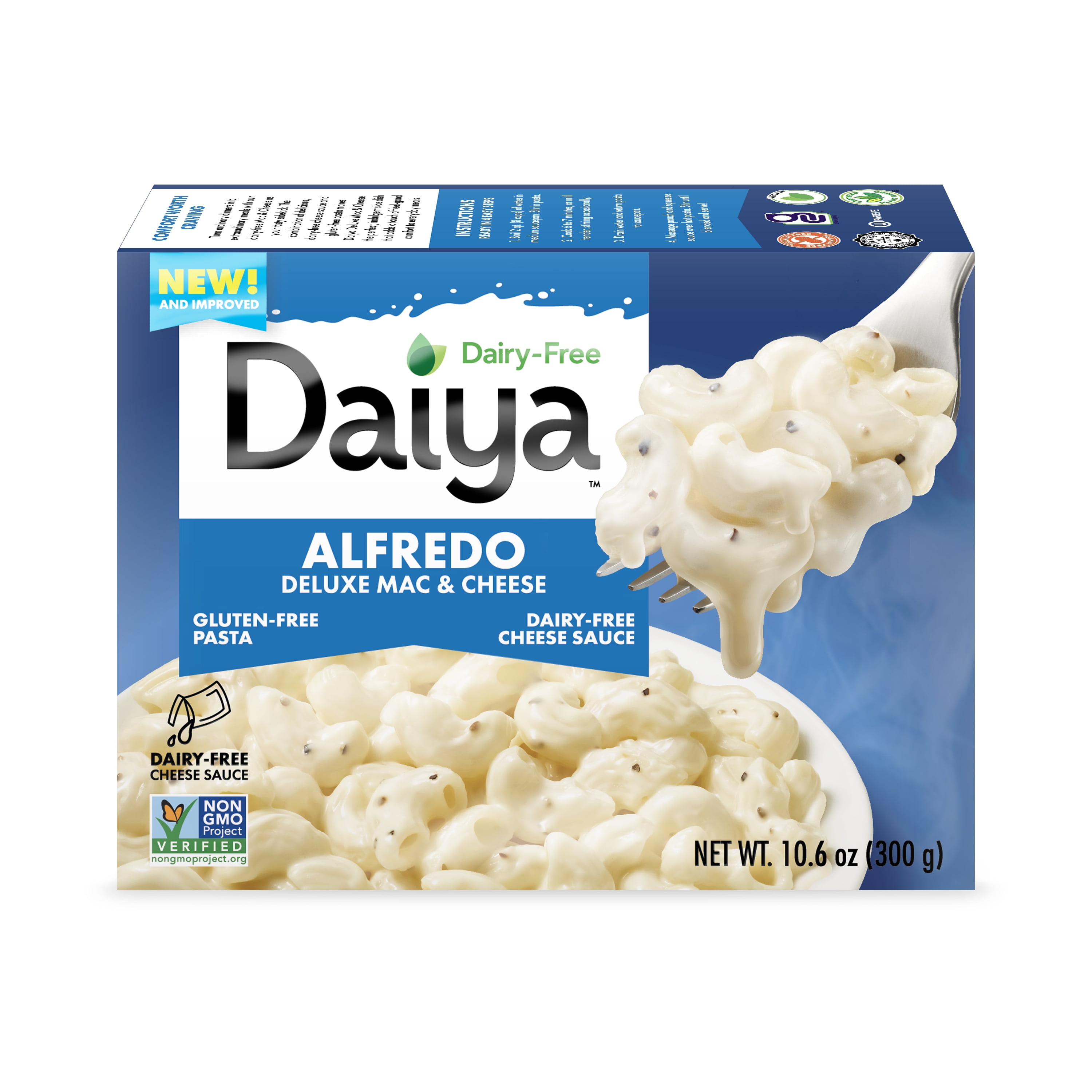 Daiya Dairy Free Gluten Free Deluxe Alfredo Mac & Cheese, 10.6 oz ...