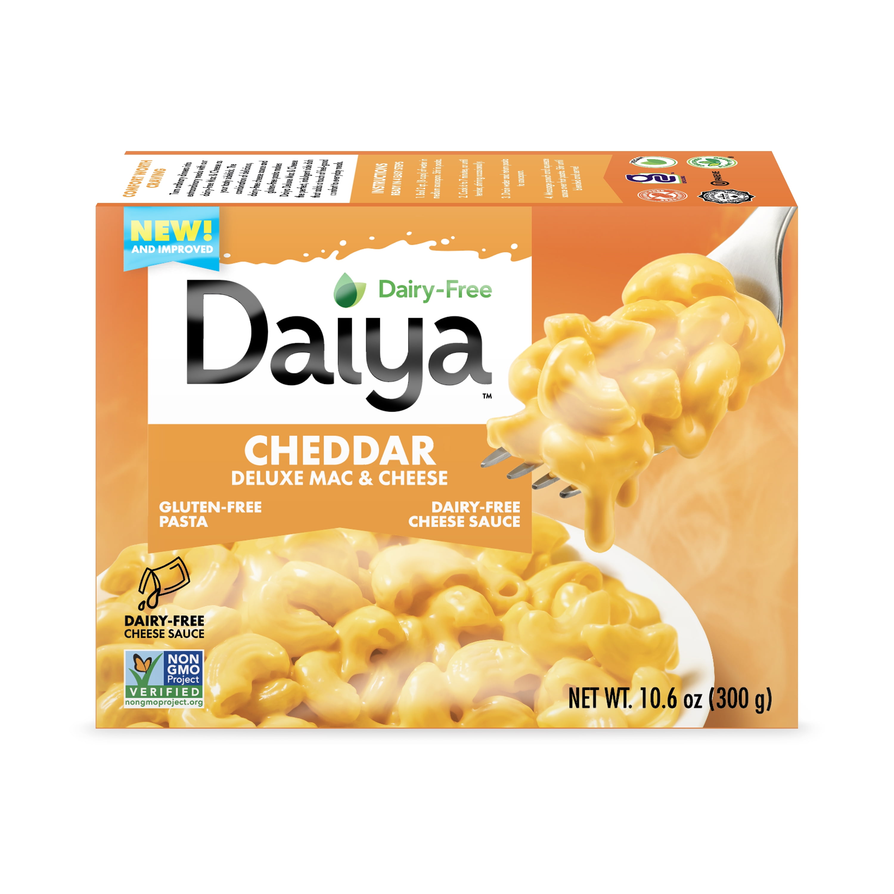 Daiya Dairy Free Gluten Free Deluxe Cheddar Mac & Cheese, 10.6 oz ...