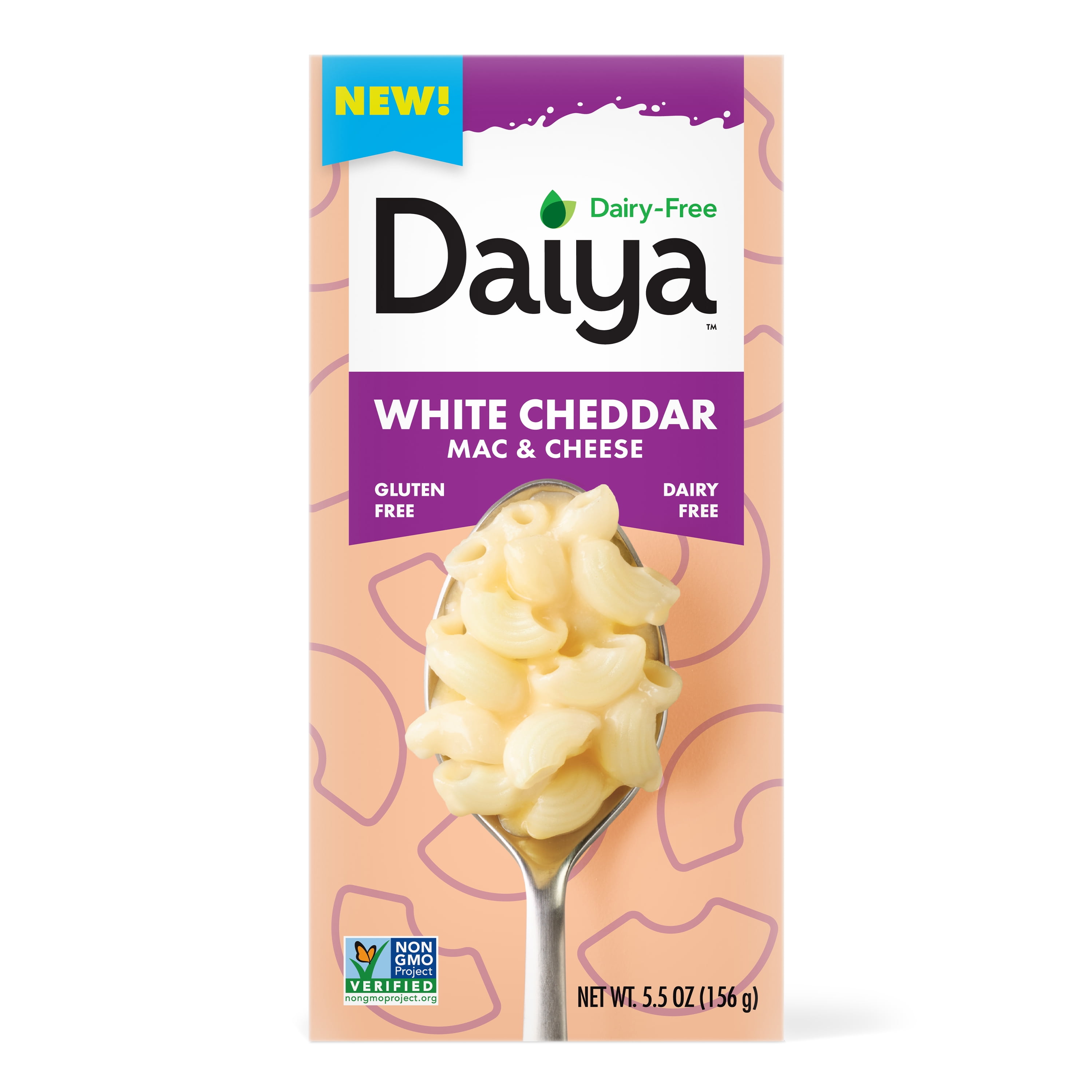 Daiya Dairy Free Gluten Free White Cheddar Mac & Cheese, Vegan, 5.5 oz (Shelf Stable) - Walmart.com