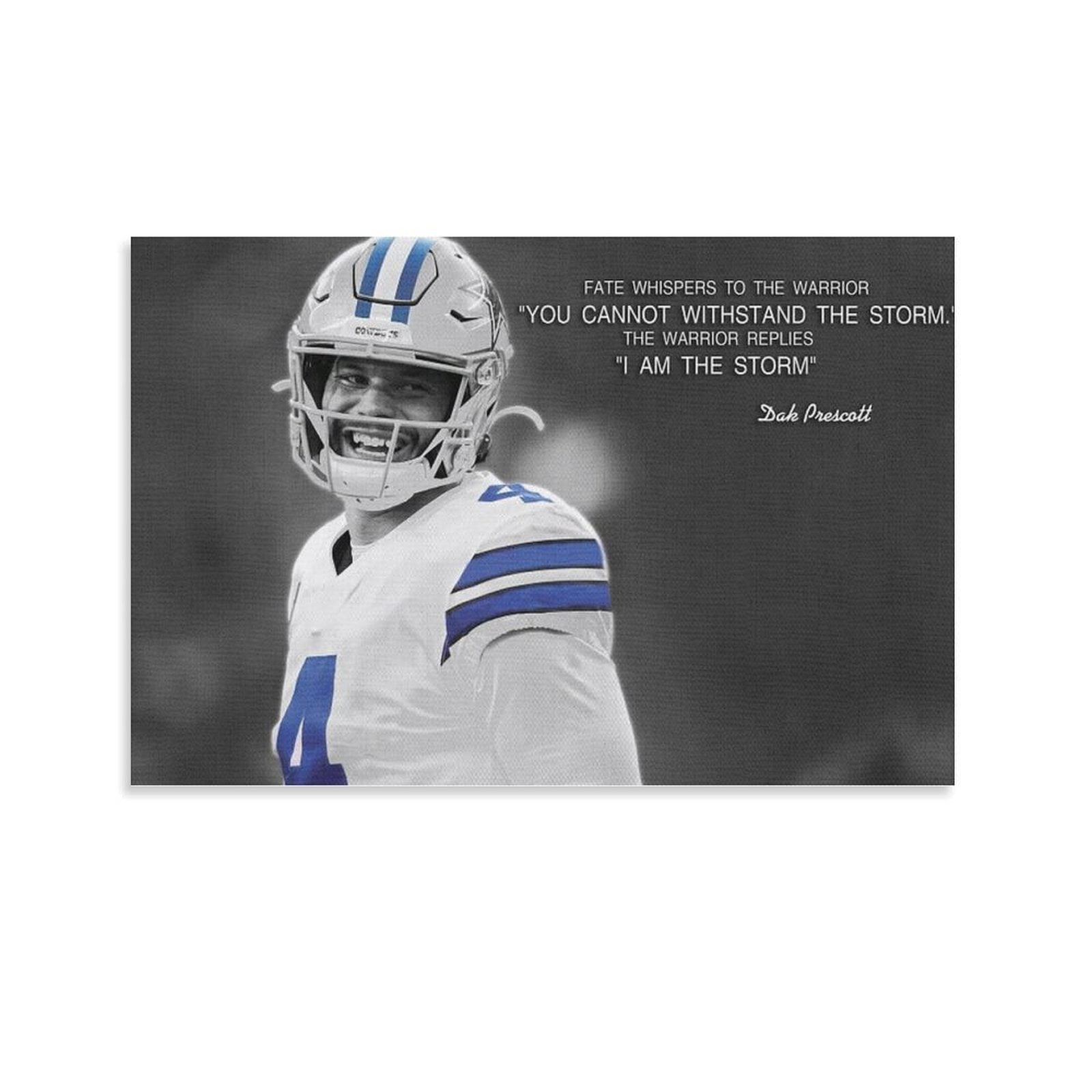 Dak Prescott Canvas Poster Artworks Canvas Poster Room Aesthetic Wall ...