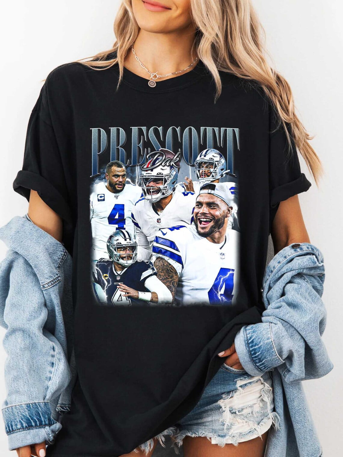 Dak Prescott Dallas Football Graphic Tee: Game Day Football Shirt ...