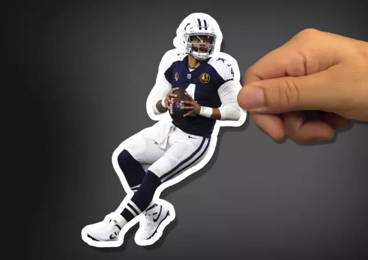 Dak Prescott Sticker Dallas Football Car Truck Window Phone Decal Water ...