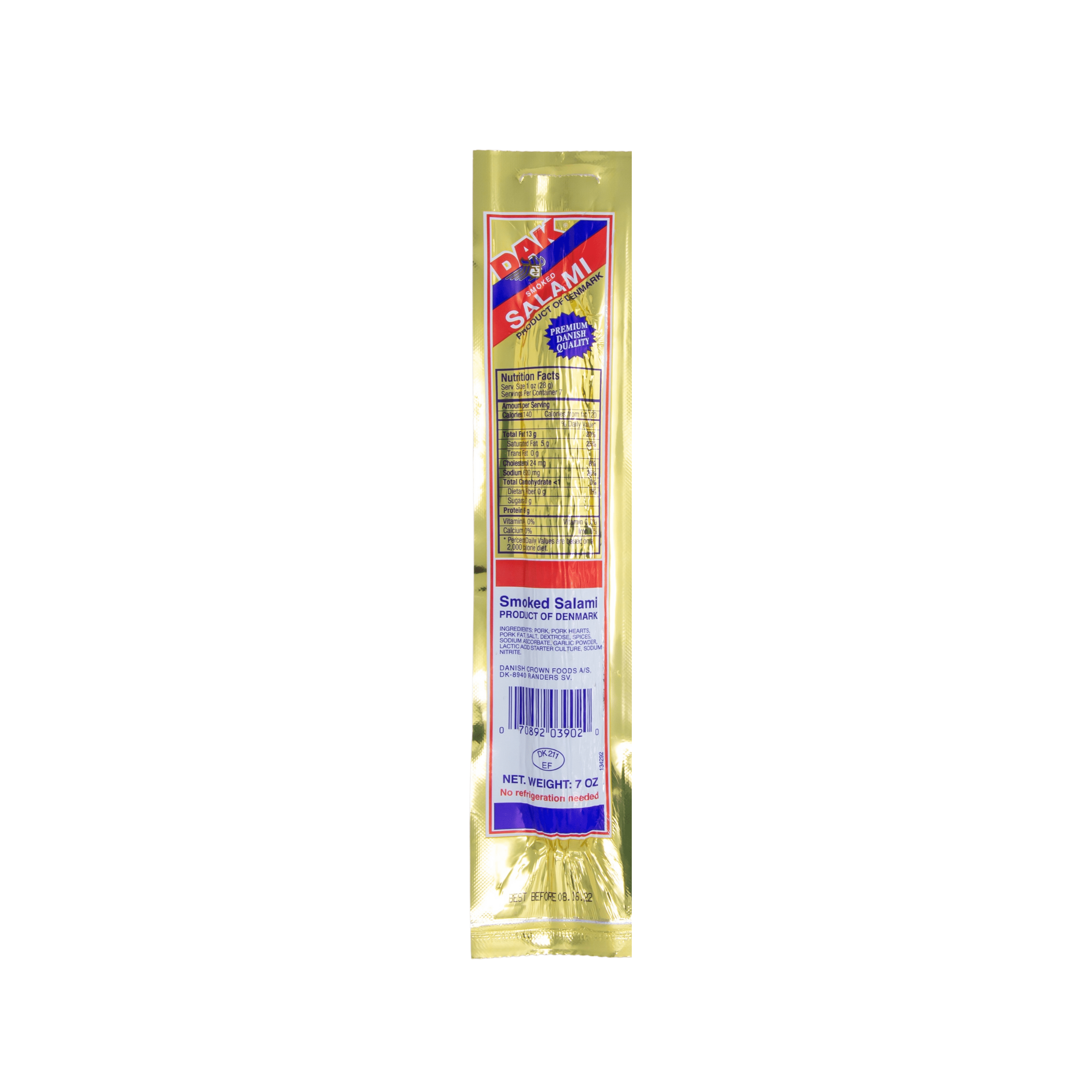 DAK, Smoked Salami Sausage Links, 7 oz Plastic Vacuum Pack - Walmart.com