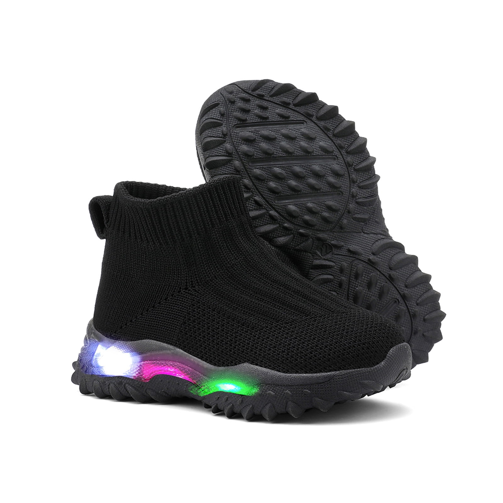 Dakaela 0-7Y Baby Boy Girl Walking Shoes Toddler Light up Tennis ...