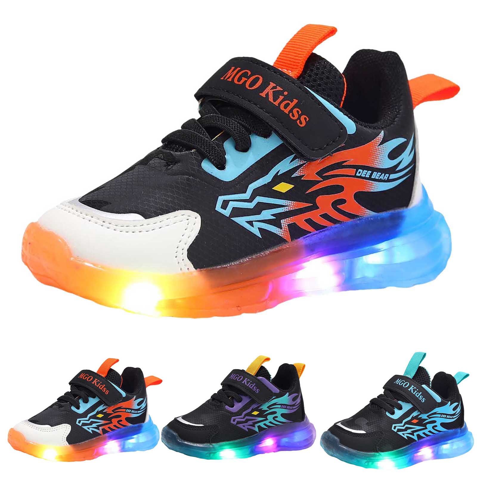 Dakaela 1-12Y Toddler Light up Shoes Girls Boys LED Flashing Breathable ...