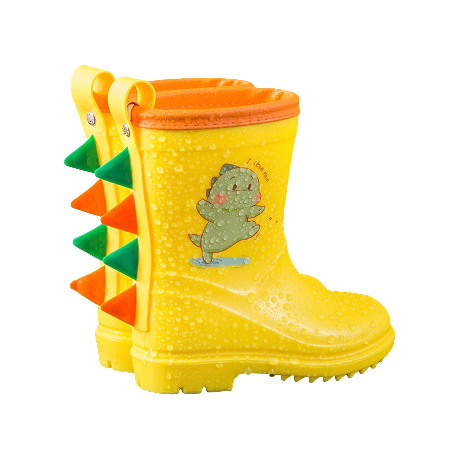 Dakaela 2-11Y Toddler Waterproof Rain Boots for Kids Boys Girls Non ...
