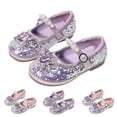 Dakaela 3-11Y Toddler Girl's Dress Shoes Sequin Rhinestone Flower Girl ...