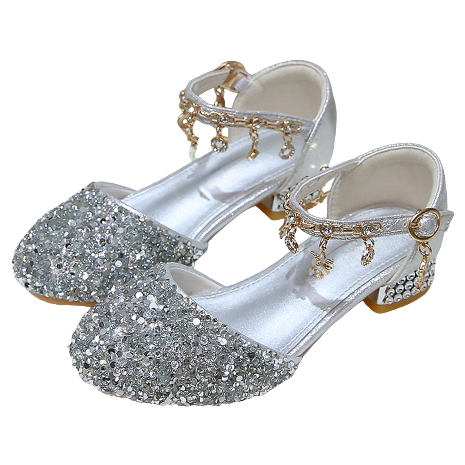 Dakaela 3-12Y Little Kids Girls Dress Pumps Glitter Sequins Princess ...