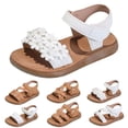 Dakaela 5-13 Years Little Girl's Open Toe Summer Sandals Flower Girl ...