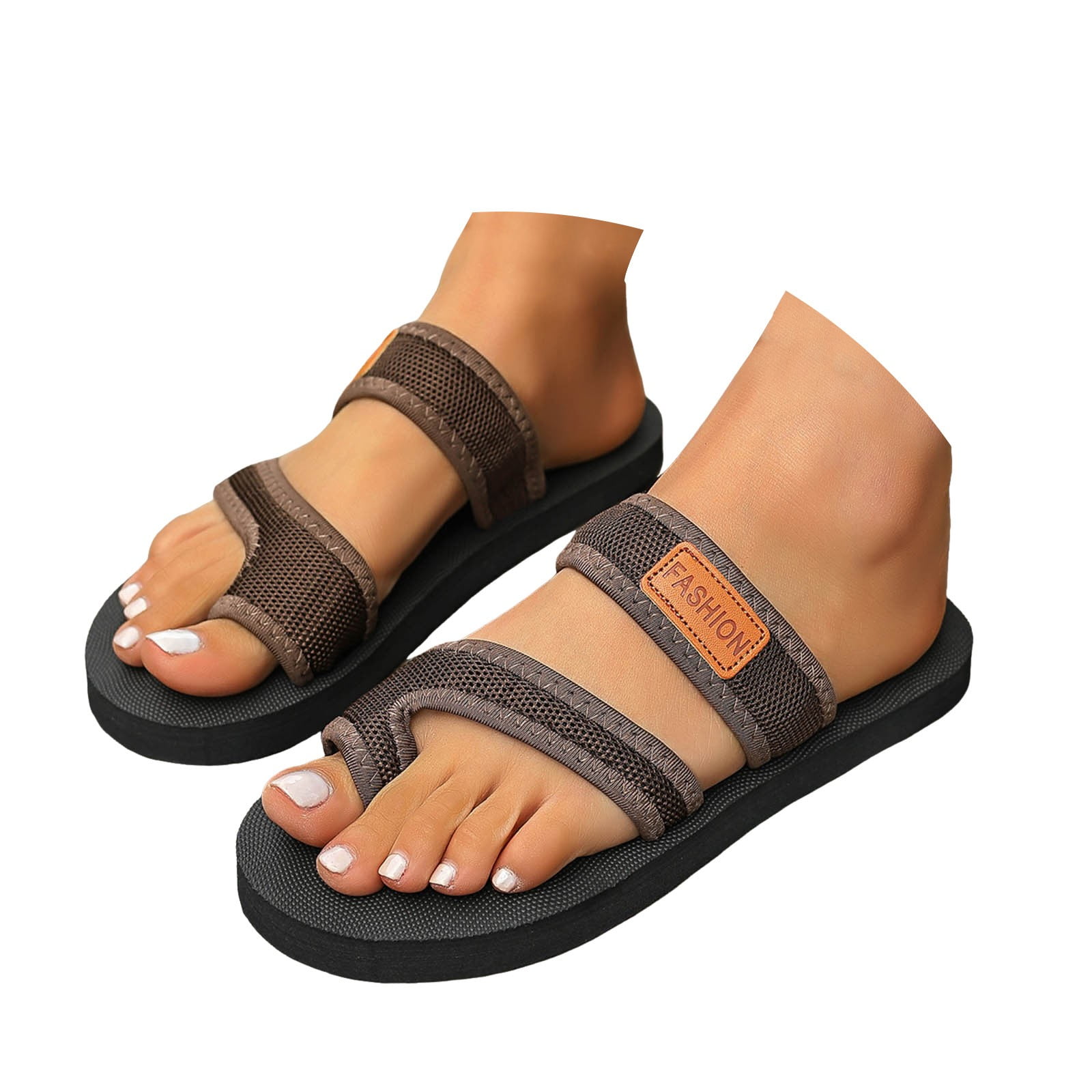Dakaela Breathable Sandals for Women 2025 Hollow Mesh Walking Flip ...