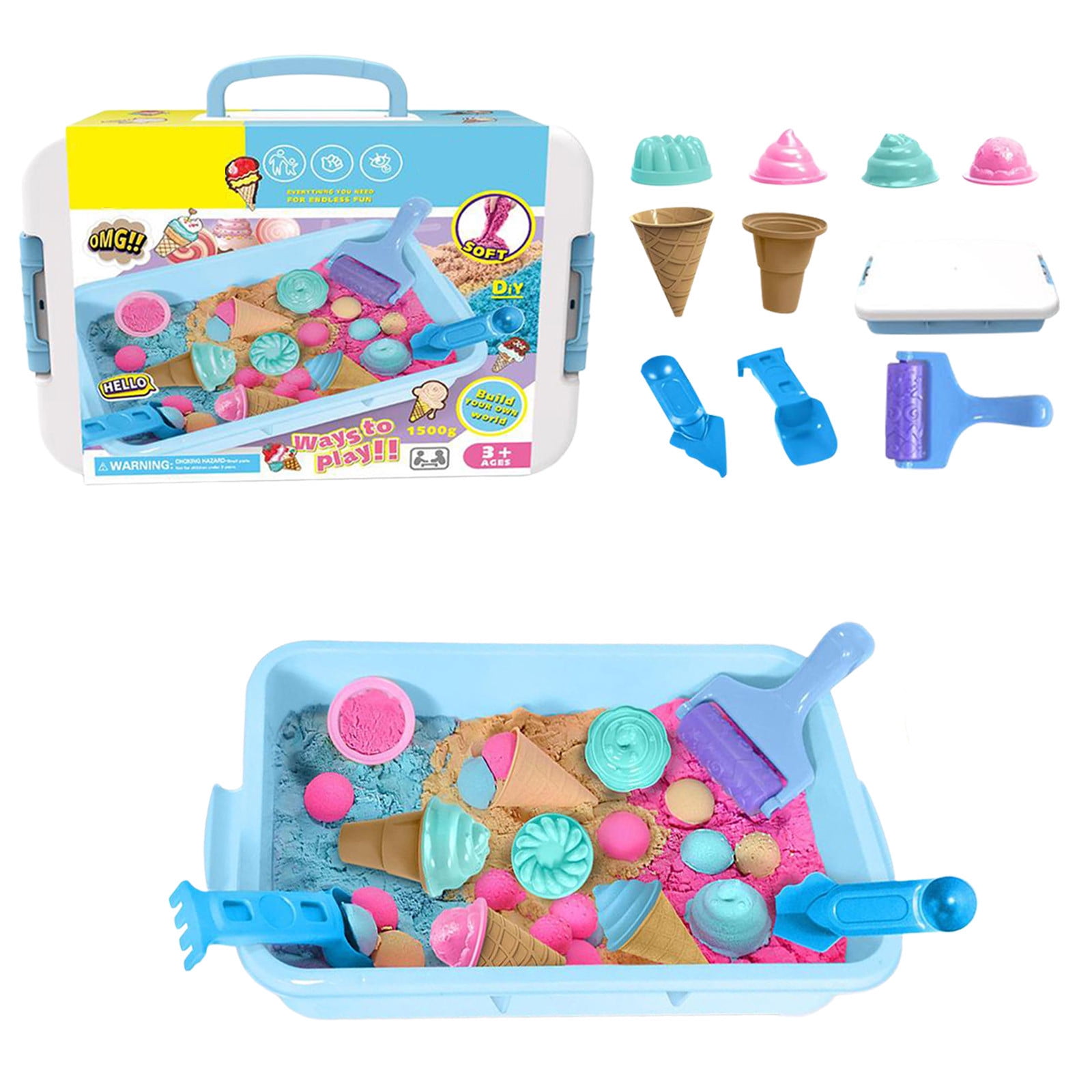 Dakaela Cake Dessert Clay Sand DIY Construction Sensory Playset Play ...