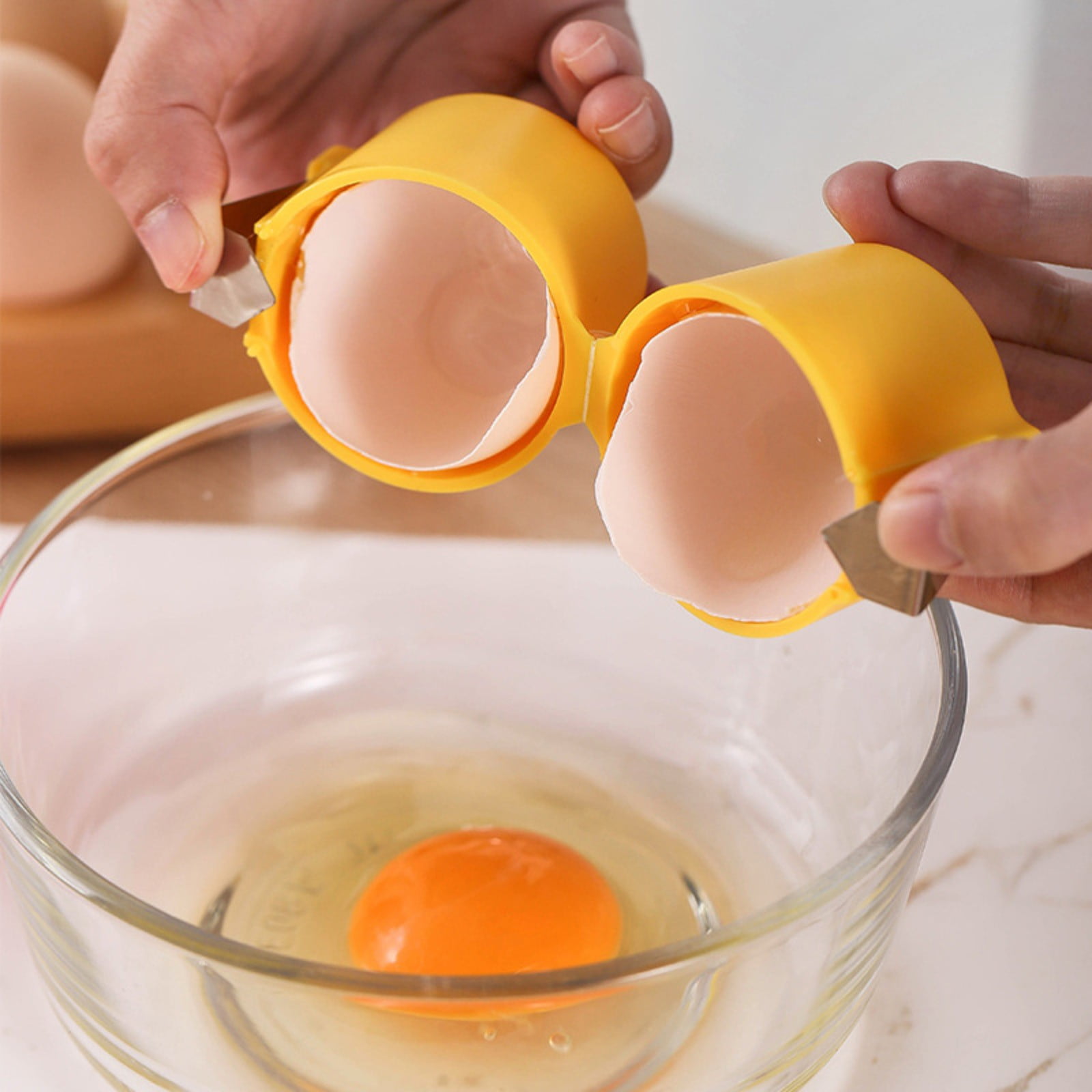 Dakaela Egg Tool for Quick and Clean Hard Boiled Egg Shell Removal ...